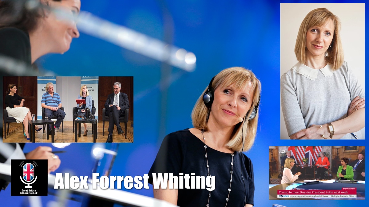 TV Presenter Alex Forrest Whiting at Great British Speakers