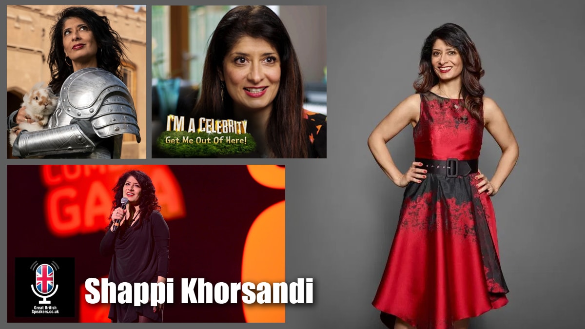 Comedian Shappi Khorsandi at Great British Speakers