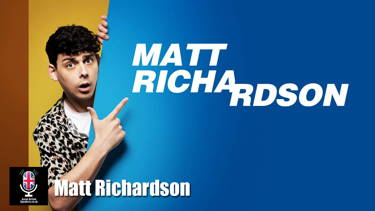 Comedian, TV and Radio Presenter Matt Richardson at Great British Speakers.