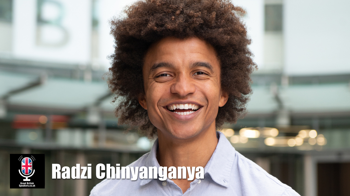 TV Presenter Radzi Chinyanganya at Great British Speakers