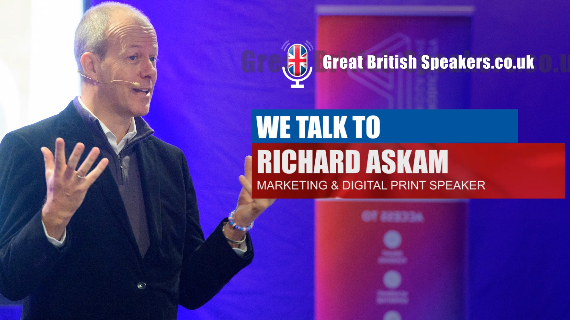 Branding speaker Richard Askam chats to Jane Farnham