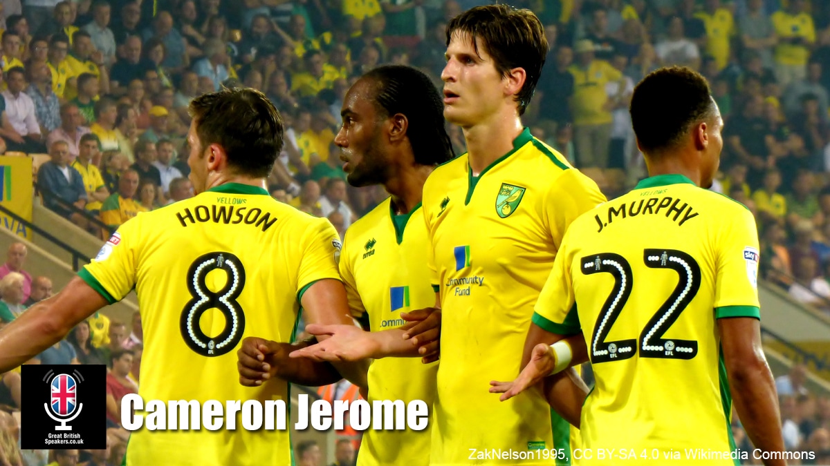 Footballer Cameron Jerome