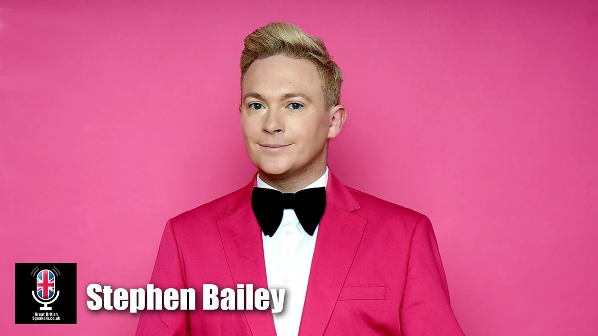 Comedian, Presenter, LGBTQ Ambassador Stephen Bailey at Great British Speakers