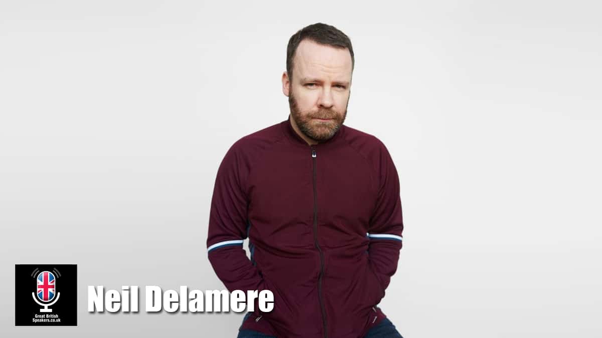 Irish Comedian Neil Delamere at Great British Speakers.