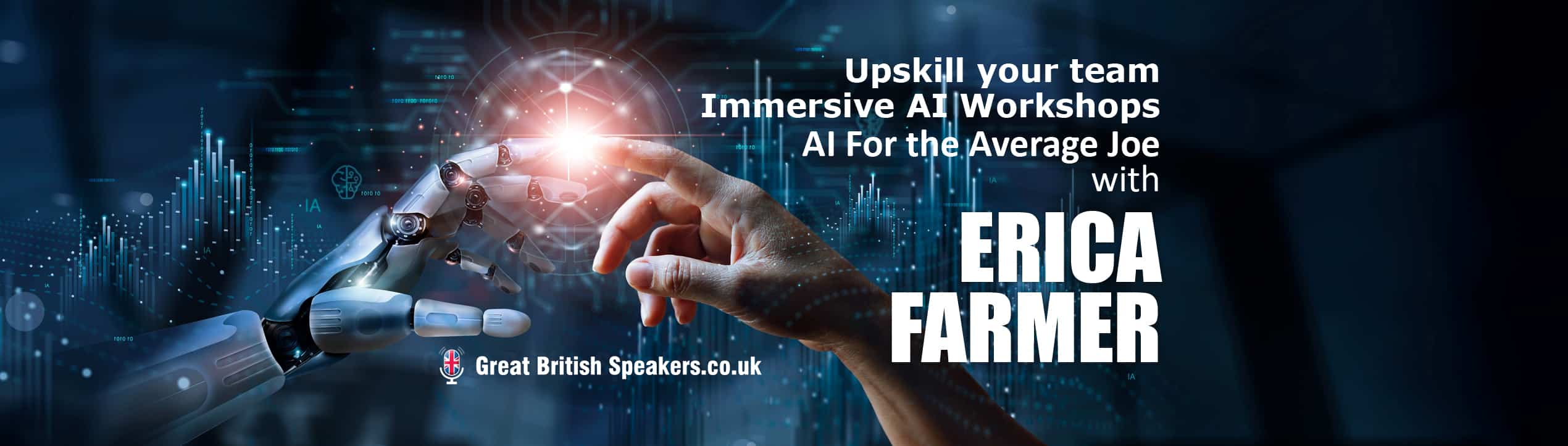 Interactive AI Workshops with Erica Farmer | Book here
