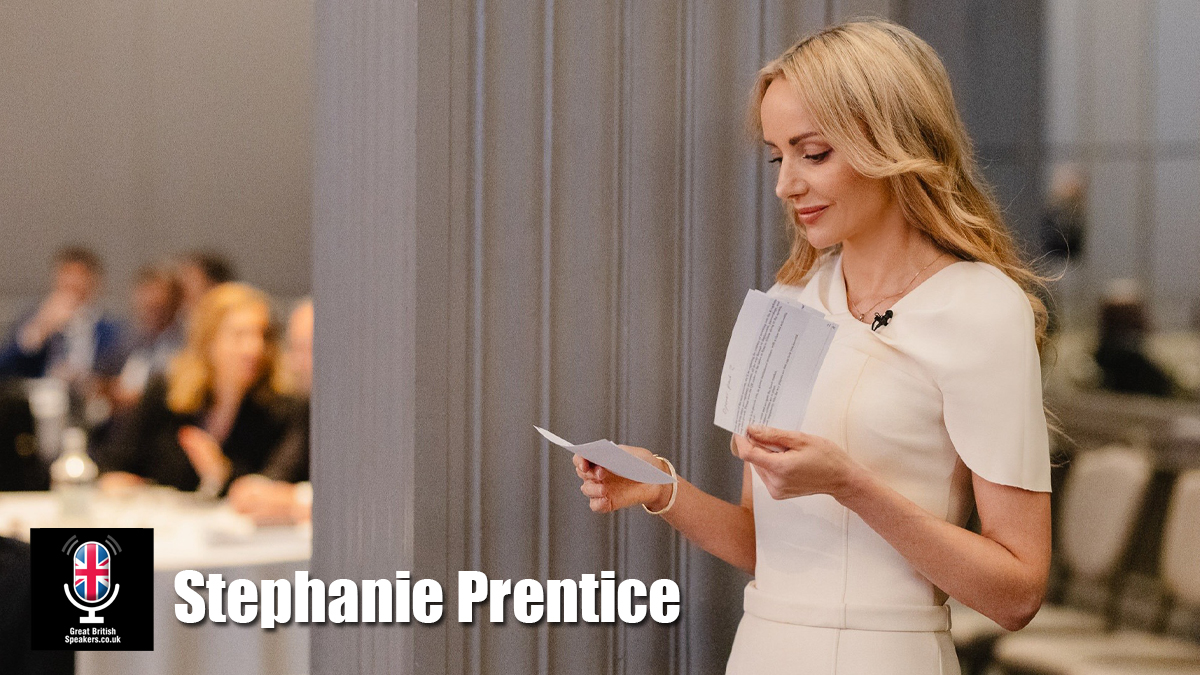Reporter and Presenter Stephanie Prentice at Great British Speakers