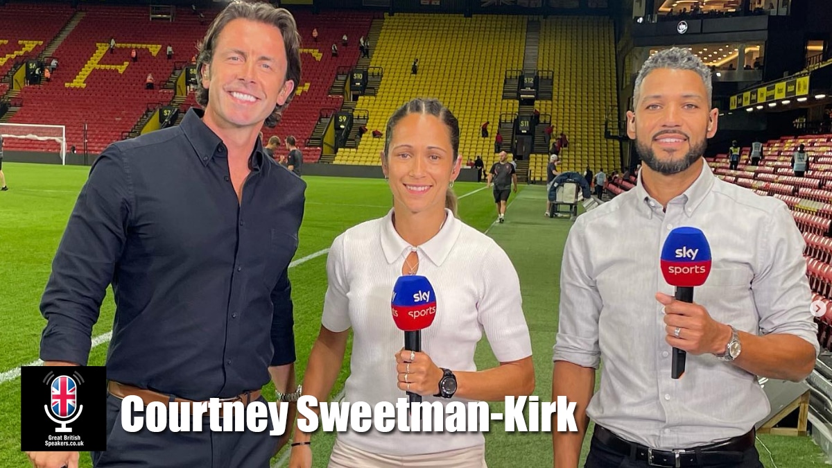 Footballer Courtney Sweetman-Kirk at Great British Speakers