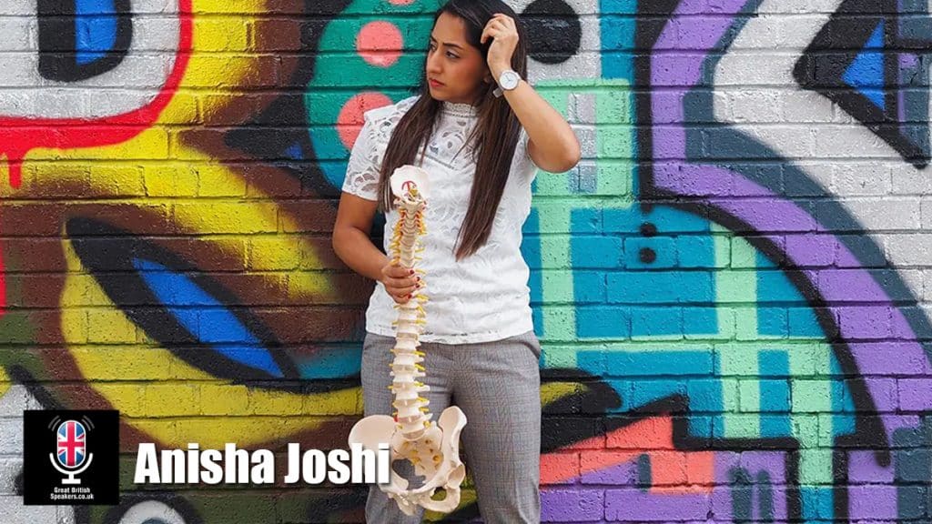 Osteopath Anisha Joshi at Great British Speakers