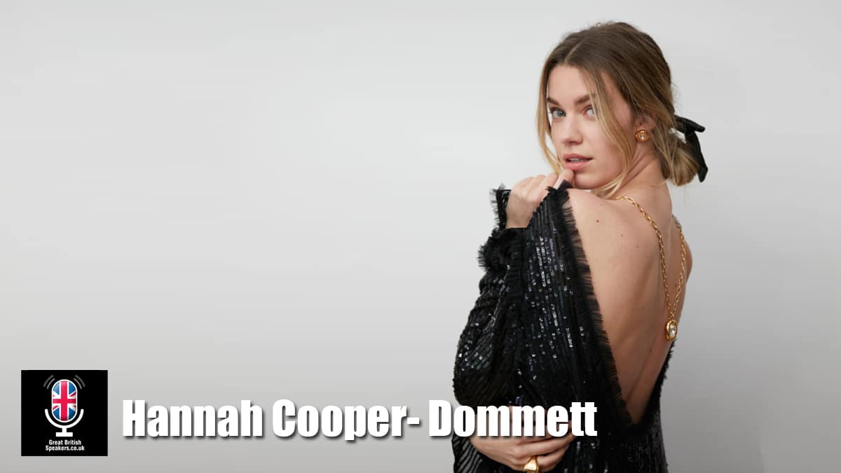 Model Hannah Cooper-Dommett at Great British Speakers