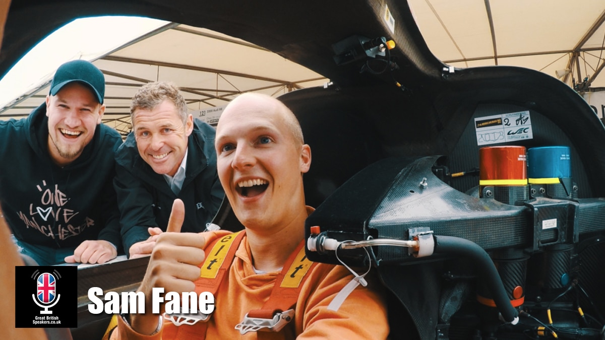 Car YouTuber Sam Fane at Great British Speakers