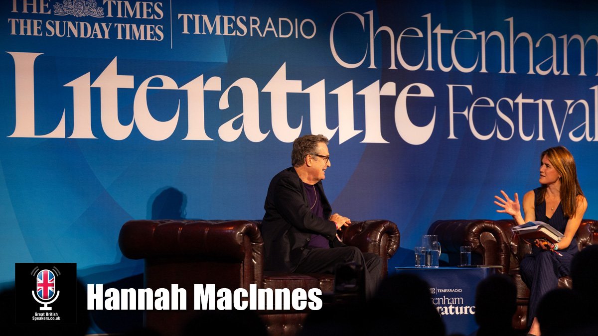Journalist and Event Host Hannah MacInnes at Great British Speakers
