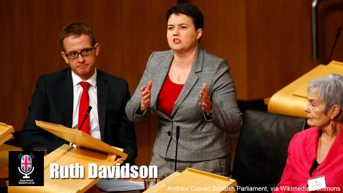 Scottish Politician Ruth Davidson at Great British Speakers